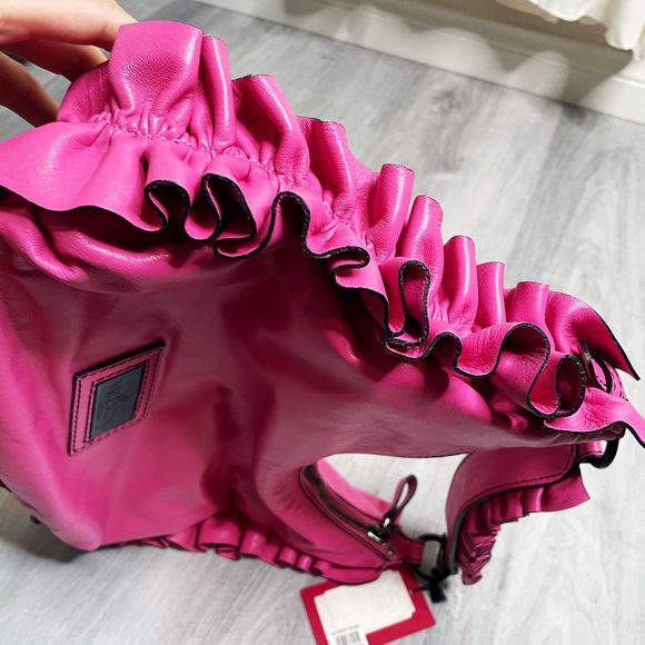 Valentino | Bags | New Valentino Garavani Pink Ruffle Bag | Poshmark